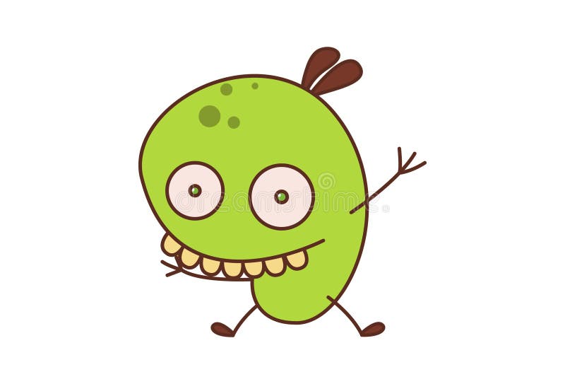 Bean Monster stock illustration. Illustration of sketch - 90872404