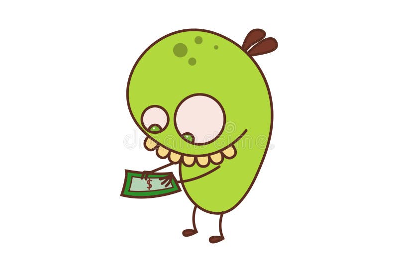 Bean Monster stock illustration. Illustration of isolated - 90779764