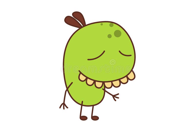 Bean Monster stock illustration. Illustration of graphic - 90779789