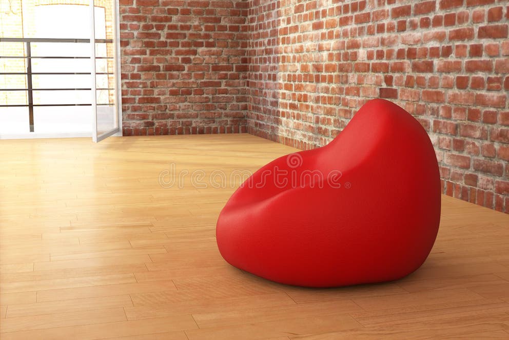 Bean sack in loft stock illustration. Illustration of minimalist - 27015399