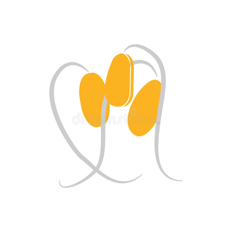 Bean Sprouts Icon Illustration Design Stock Illustration - Illustration ...