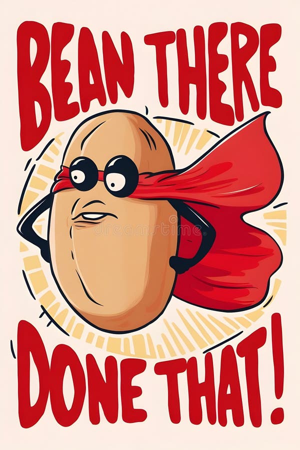 Bean There, Done that stock illustration. Illustration of legume - 344280484