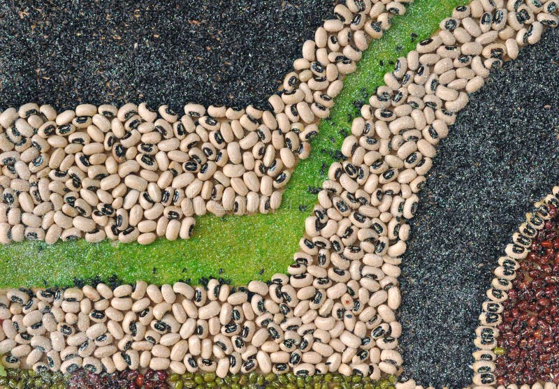 Mung and Black Eye Beans stock image. Image of black - 28456121