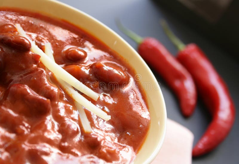 Beans in chili sauce stock image. Image of beans, chily - 2214839