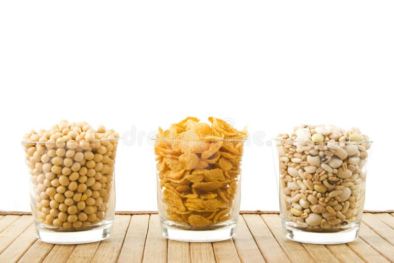 Beans and flakes stock image. Image of china, soya, ingredient - 6119059
