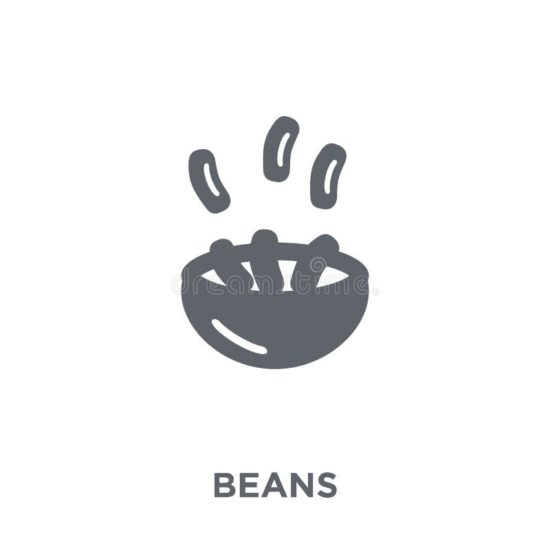 Beans Icon from Fruit and Vegetables Collection. Stock Vector ...