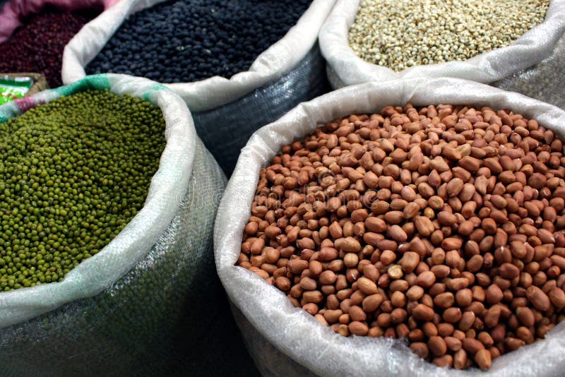 Beans and nuts stock photo. Image of black, healthy, packages - 16033024