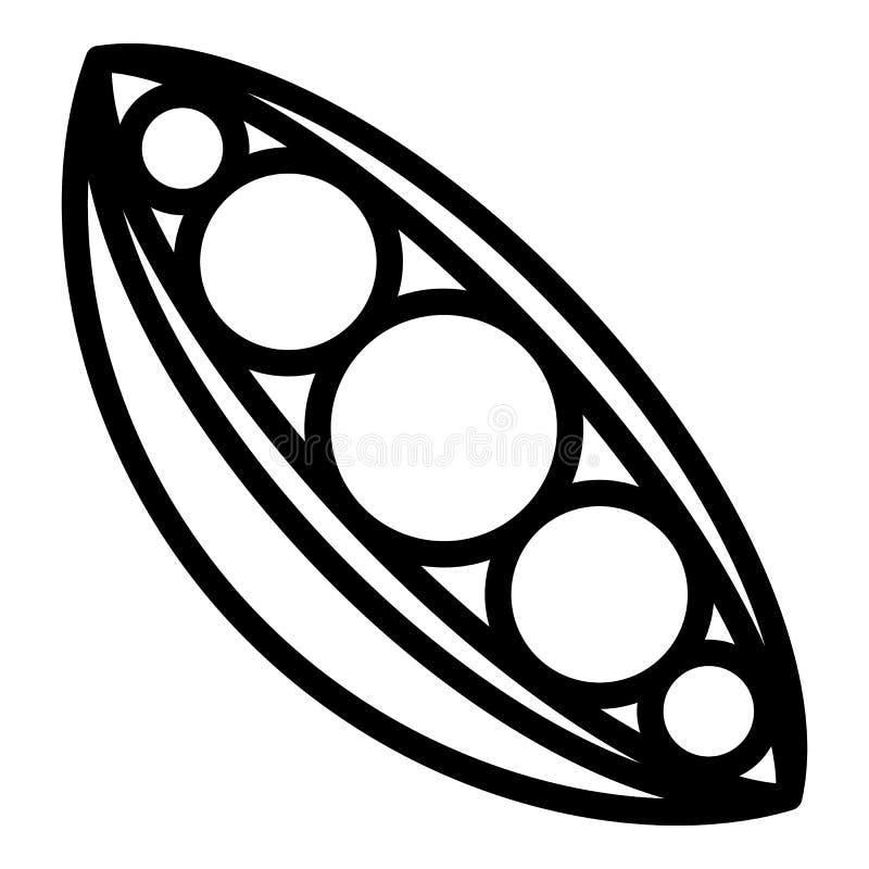 Beans Protein Icon, Outline Style Stock Vector - Illustration of pods ...