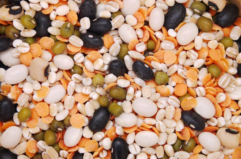 Beans and pulses stock image. Image of diet, black, fiber - 14289939