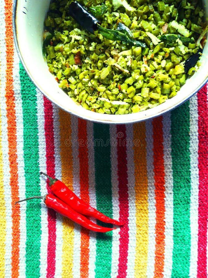 Beans Side Dish with Red Chilly Editorial Photography - Image of chilly ...