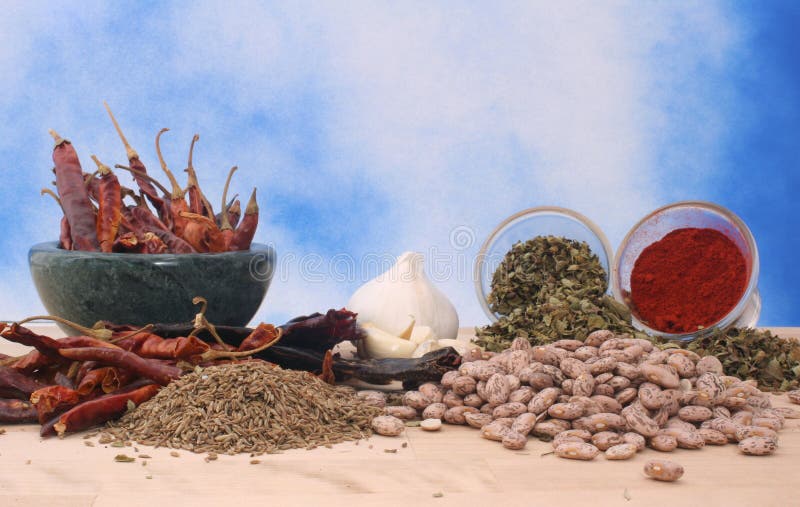 Beans and Spices stock image. Image of food, healthy, southwest - 3976769