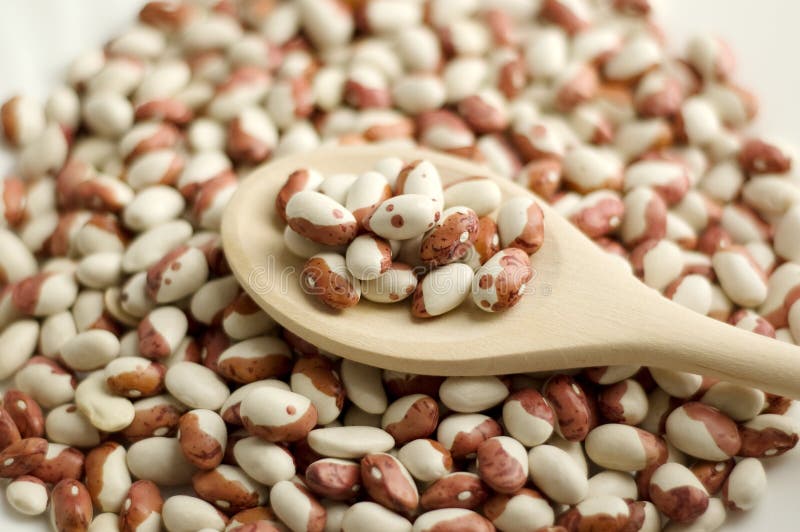 Beans in spoon 2 stock photo. Image of healthy, wood - 10858428