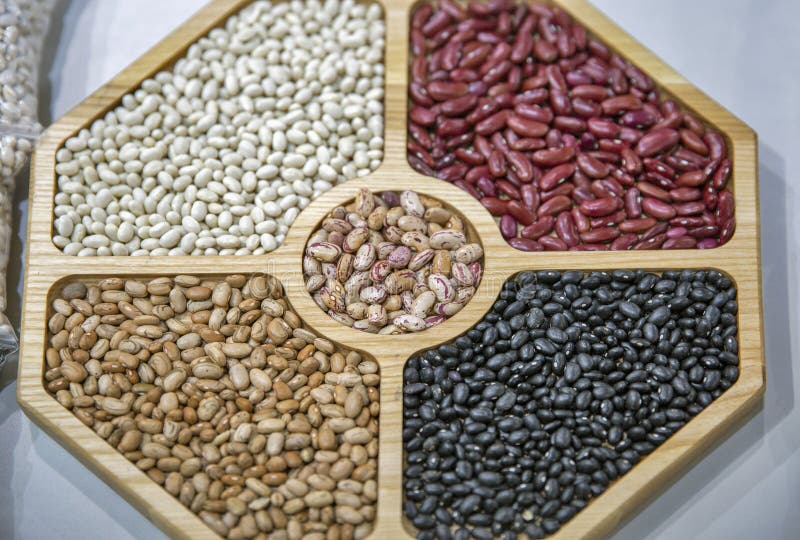 Beans of Various Varieties Closeup Stock Photo - Image of natural ...