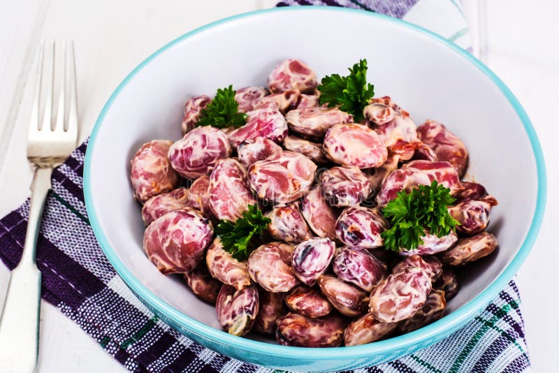 Beans in Yoghurt and Tomato Sauce Stock Photo - Image of healthy, sauce ...