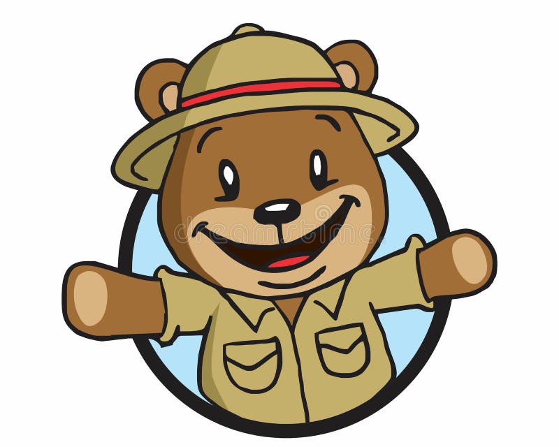 Bear adventurer logo stock vector. Illustration of artwork - 66693369