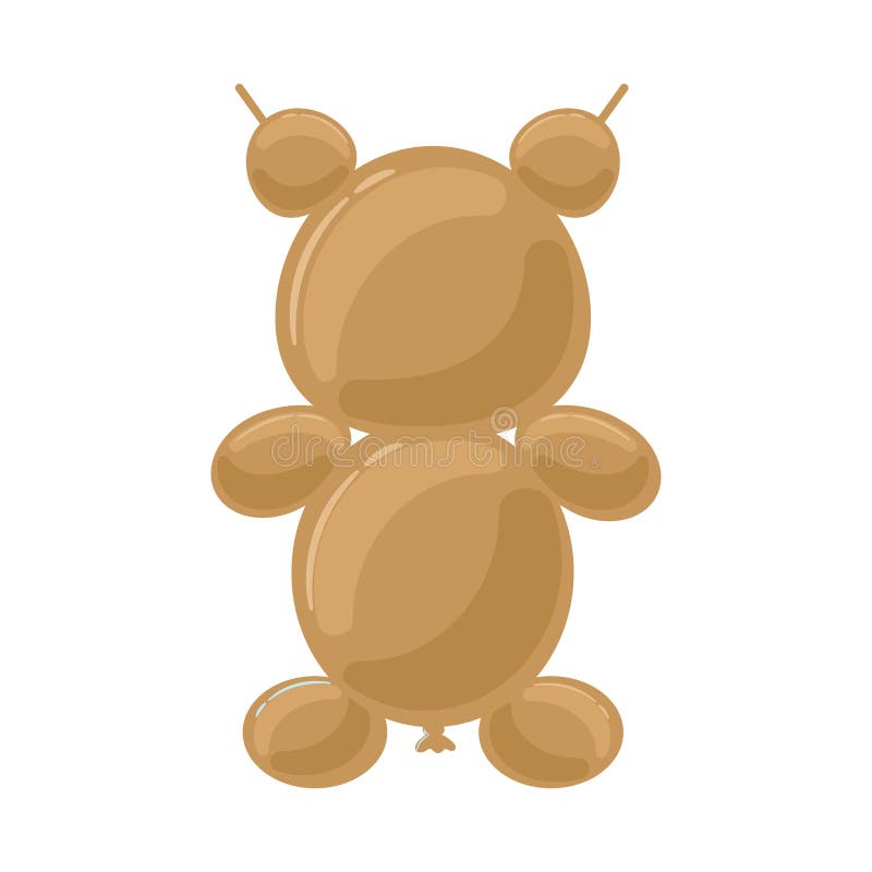 Bear animal balloon stock vector. Illustration of decoration - 247671372