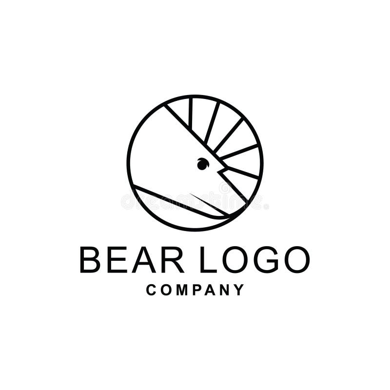 Bear Animal Logo Design Vector Stock Vector - Illustration of design ...