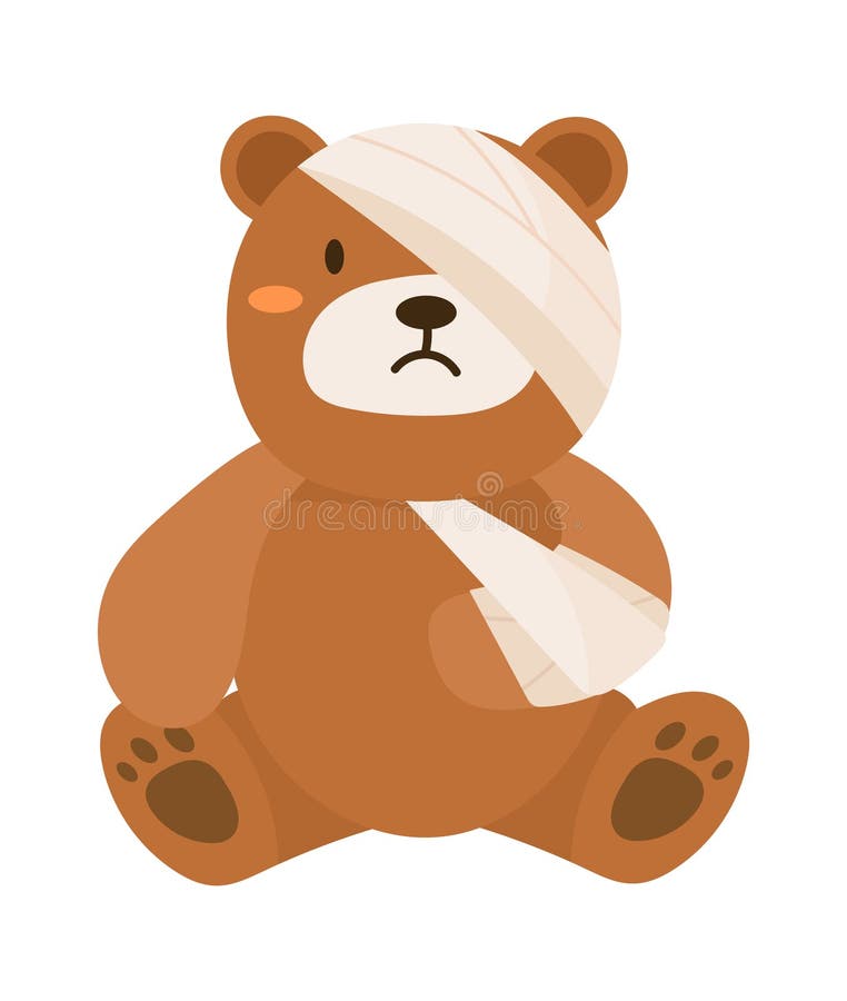 Bandage Clipart Black And White Bear