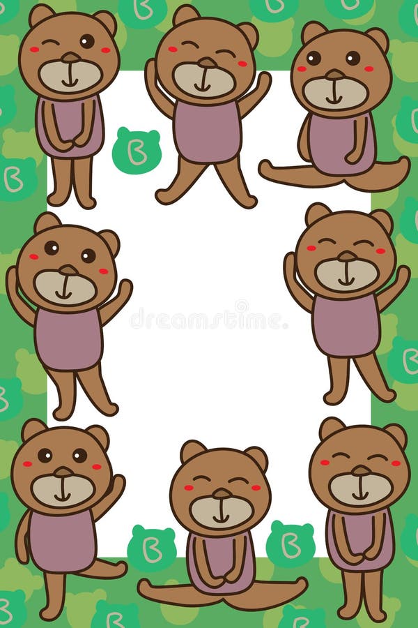 Bear bear family cute stock vector. Illustration of cartoon - 59088299