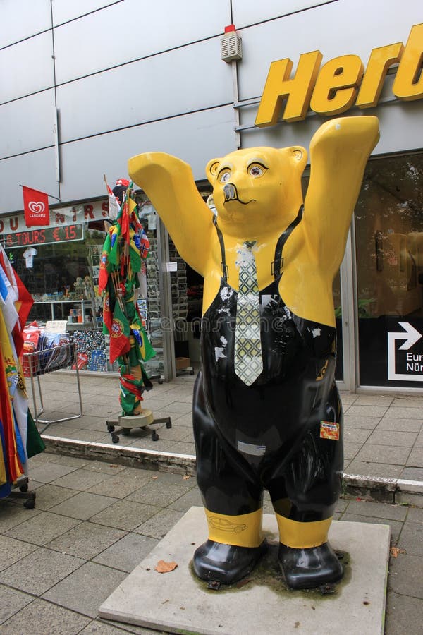 Berlin, Germany. the Bear Sculpture Editorial Stock Photo - Image of ...