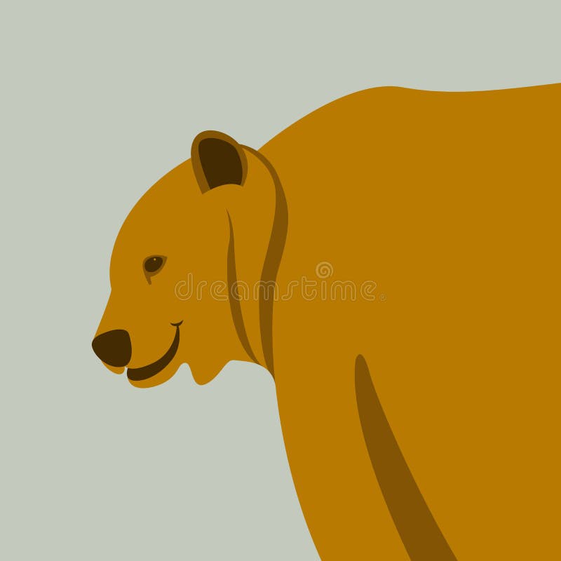 Bear Side Profile Stock Illustrations – 230 Bear Side Profile Stock ...