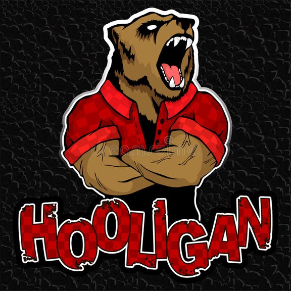 A Bear-bully on the Texture of the Skin. Stock Vector - Illustration of ...