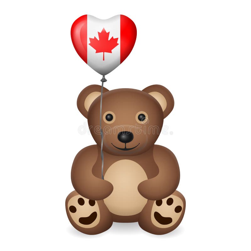 Bear Canada Flag Teddy Stock Illustrations – 15 Bear Canada Flag Teddy ...