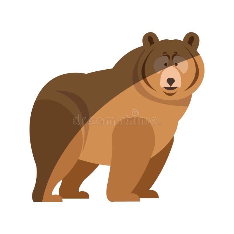 Bear cartoon icon stock vector. Illustration of ensign - 84882272