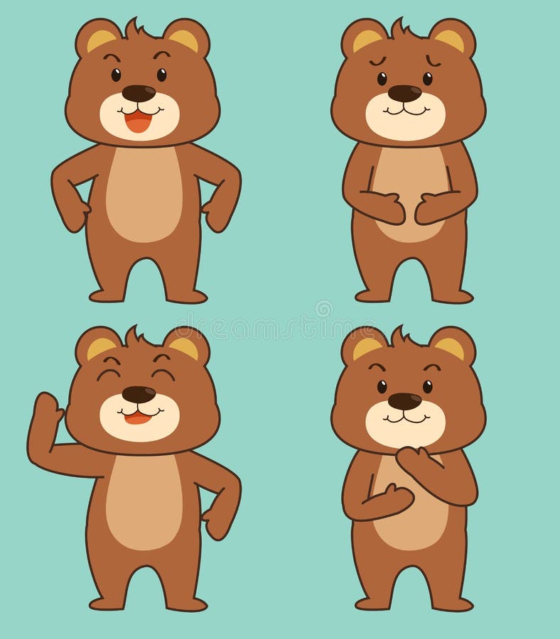 Bear Character stock vector. Illustration of character - 50444803
