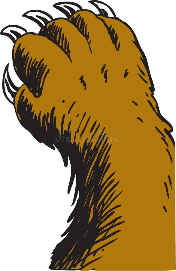 Bear Claw Vector Illustration Stock Vector - Illustration of mascot ...