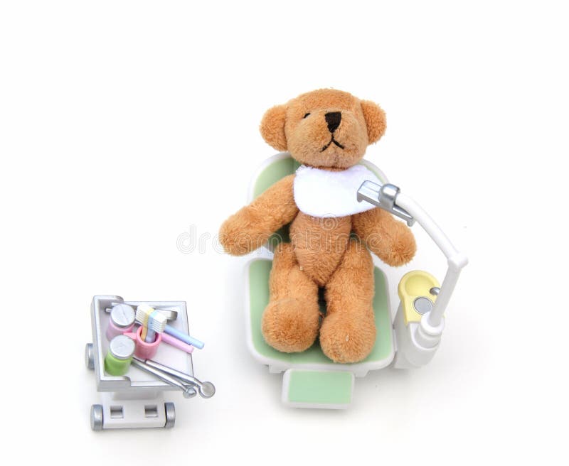 Bear at the dentist stock image. Image of care, dentist - 9339725