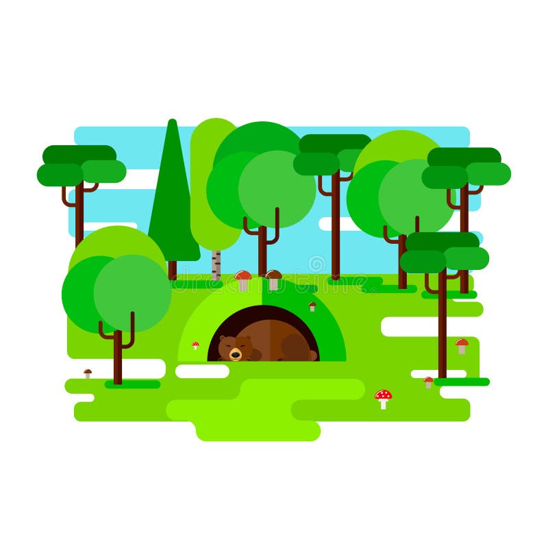 Bear Den Stock Illustrations – 160 Bear Den Stock Illustrations ...