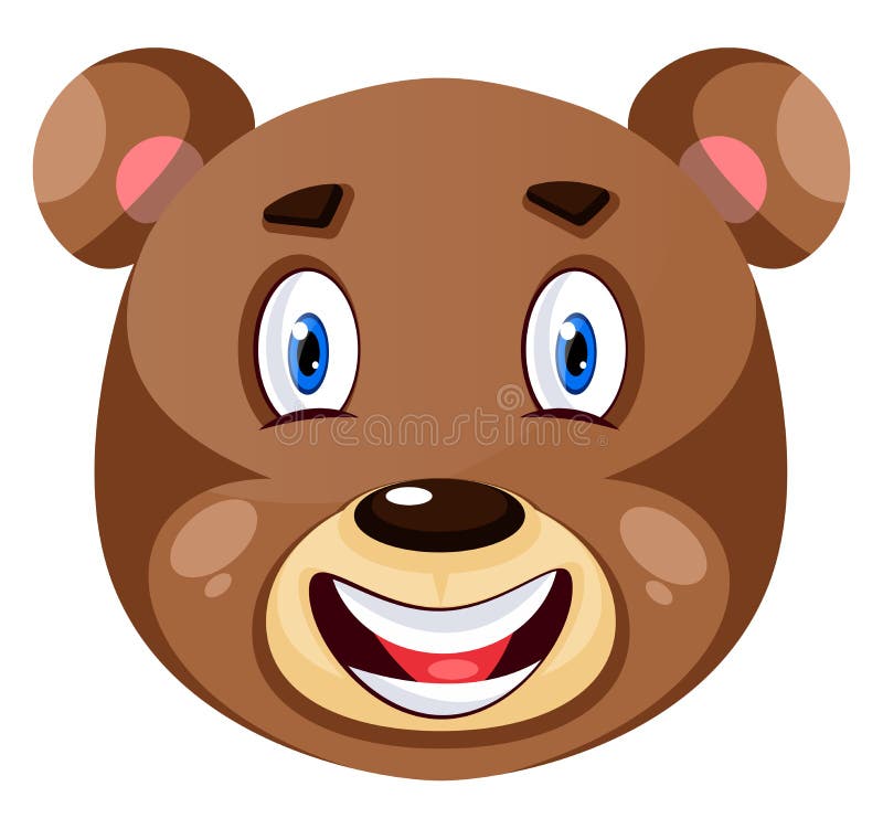 Bear is Feeling Happy, Illustration, Vector Stock Vector - Illustration ...