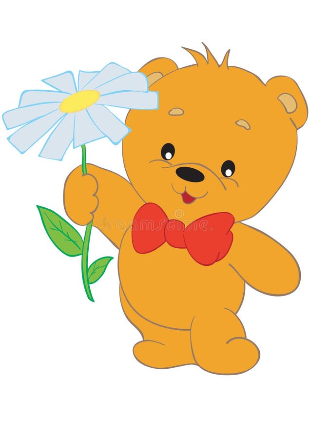 Bear flower stock vector. Illustration of wedding, artwork - 11466008