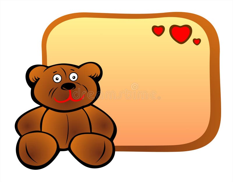 Bear frame stock vector. Illustration of clip, ornate - 4074793