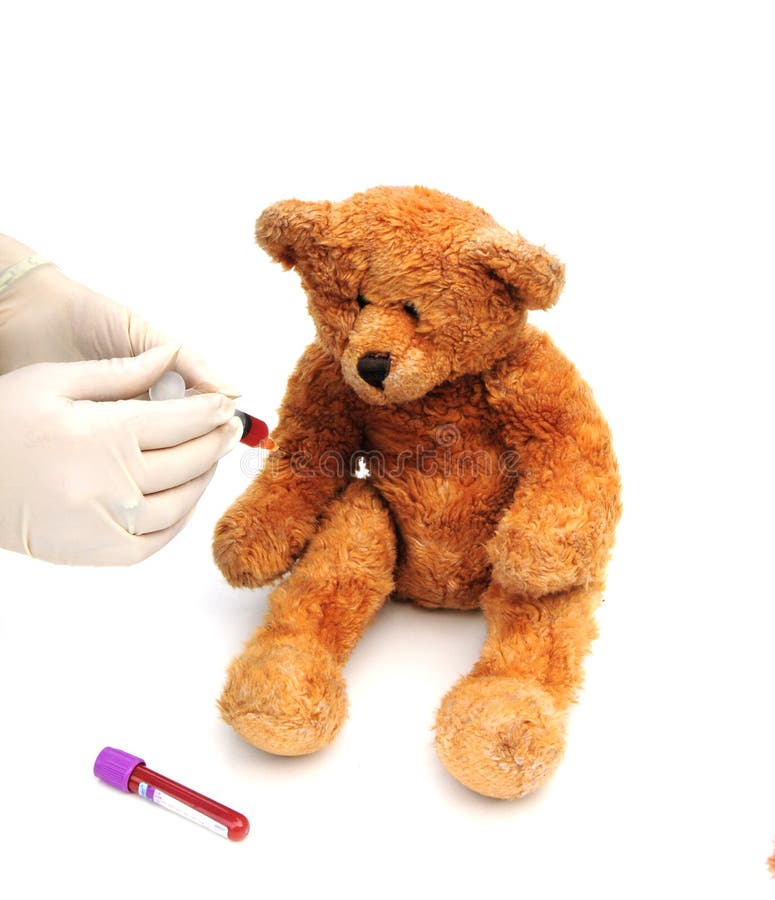 Bear giving blood stock image. Image of haemotolgy, injection - 7086733