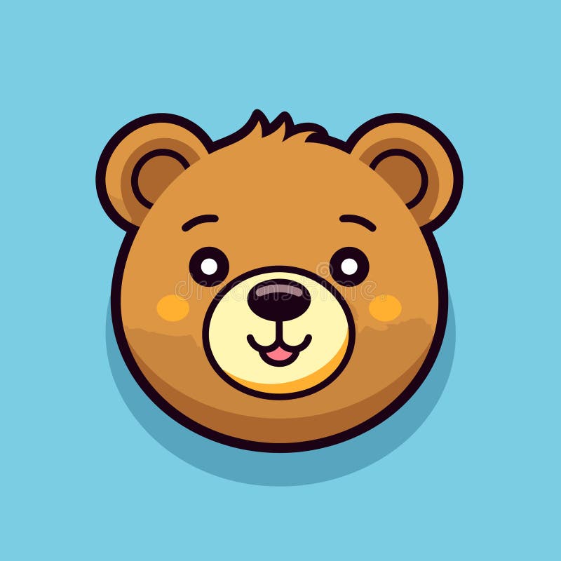 Bear. Bear Hand-drawn Comic Illustration. Cute Vector Doodle Style ...