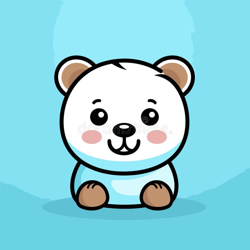 Bear. Bear Hand-drawn Comic Illustration. Cute Vector Doodle Style ...