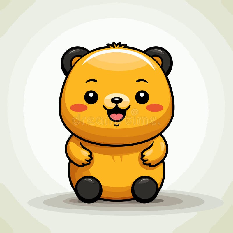 Bear. Bear Hand-drawn Comic Illustration. Cute Vector Doodle Style ...