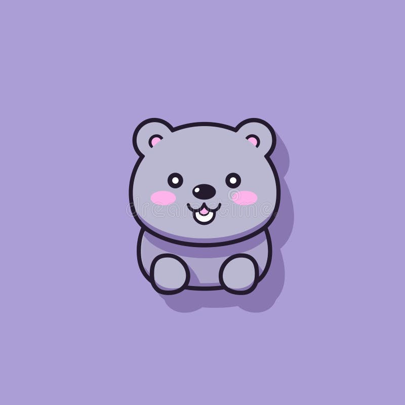 Bear. Bear Hand-drawn Comic Illustration. Cute Vector Doodle Style ...