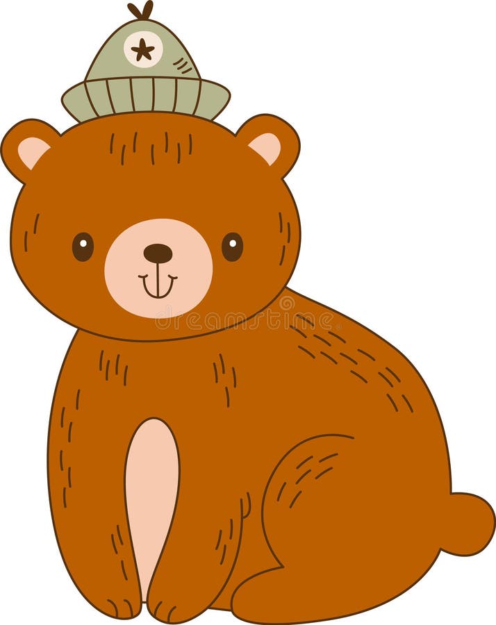Bear with Hat stock vector. Illustration of animal, teddy - 309466494