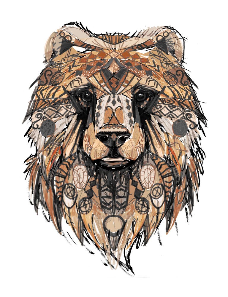 Aztec Bear Stock Illustrations – 711 Aztec Bear Stock Illustrations ...