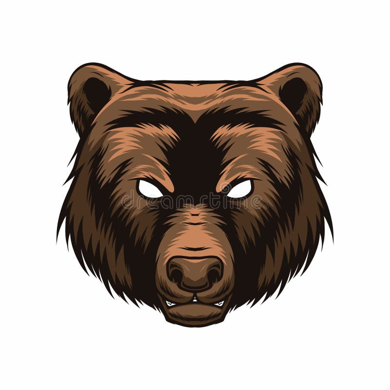Bear head vector mascot stock vector. Illustration of wild - 327390236