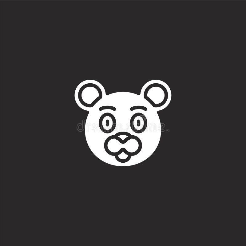 Bear Icon. Filled Bear Icon for Website Design and Mobile, App ...