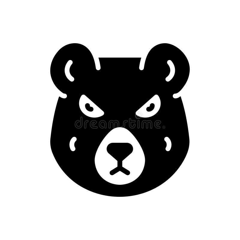 Mix Icon for Bear, Omnivores Animal and Grizzly Stock Vector ...