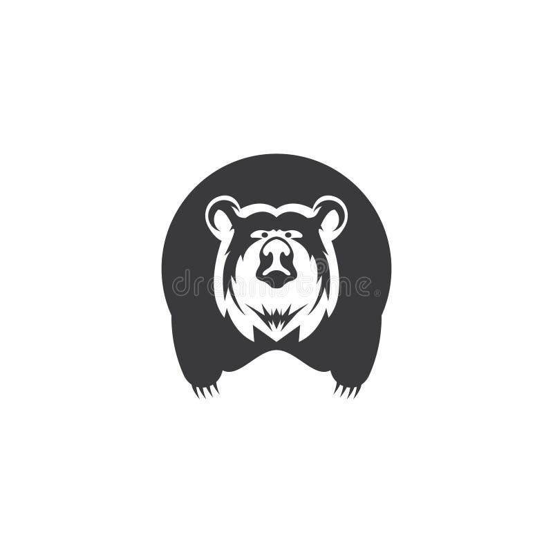 Bear Icon and Symbol Vector Template Illustration Stock Vector ...