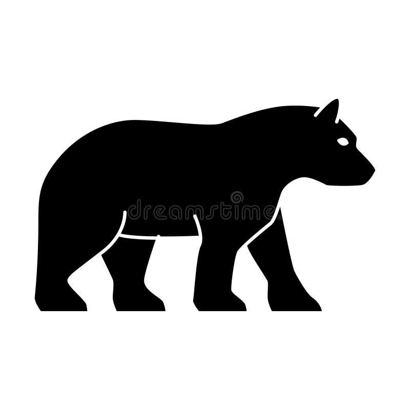 Bear Icon. Animal and Ornamental Predator Design. Vector Graphic Stock ...