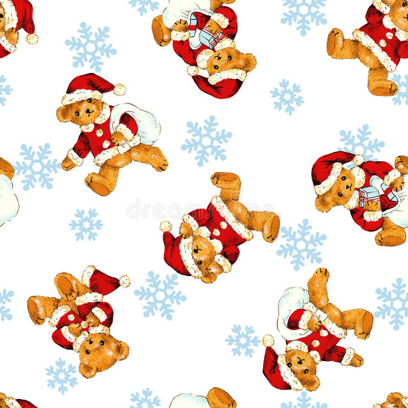 Bear illustration pattern stock image. Image of brother - 59985561