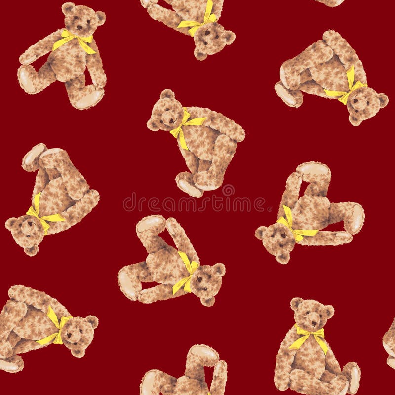 Bear illustration pattern stock illustration. Illustration of material ...