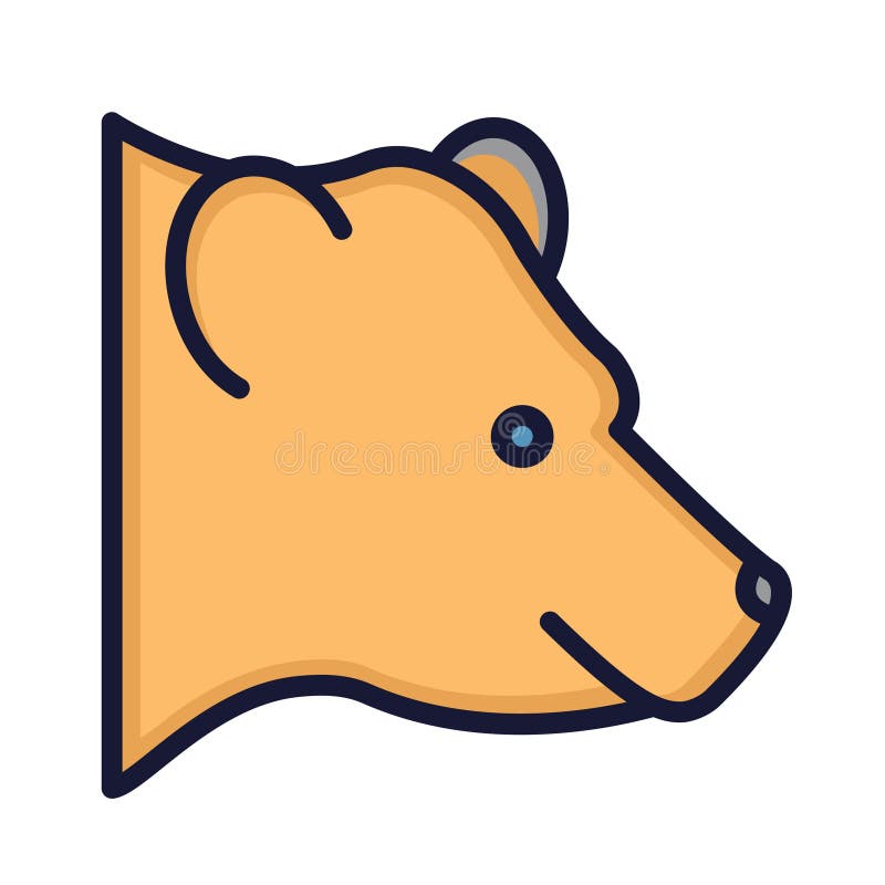 Bear Isolated Vector Icon that Can Be Easily Modified or Edited Stock ...